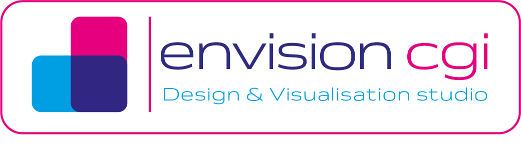 logo white background | Envision CGI